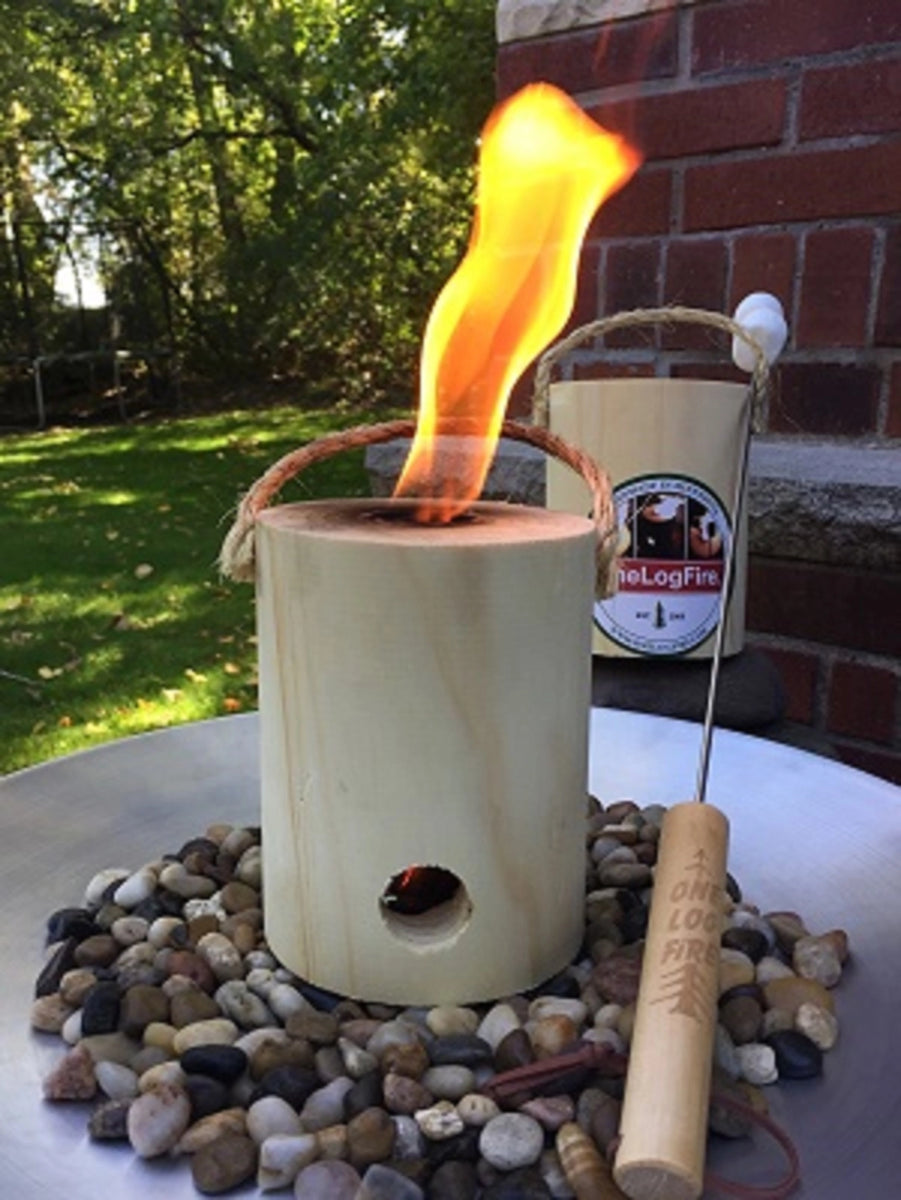 One Log Fire - Portable Campfire – Hudson Valley Marshmallow Company